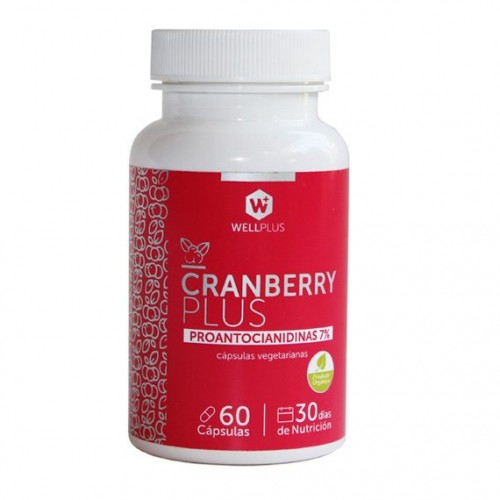 Cranberry Plus Proantocianidinas (PAC) 8% 60cap | Wellplus | Pafundesi.com